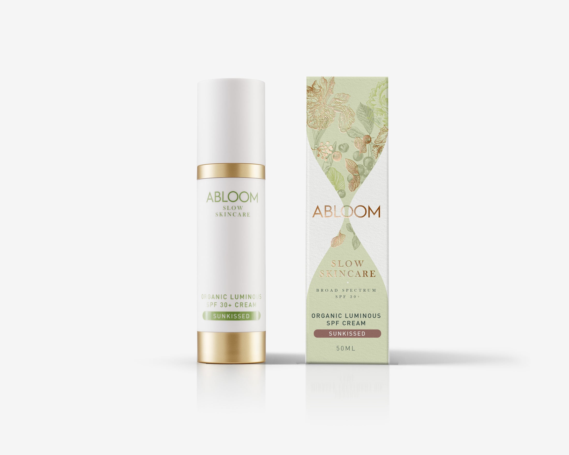 Organic Luminous SPF 30+ Cream - Sunkissed – ABLOOM Slow Skincare